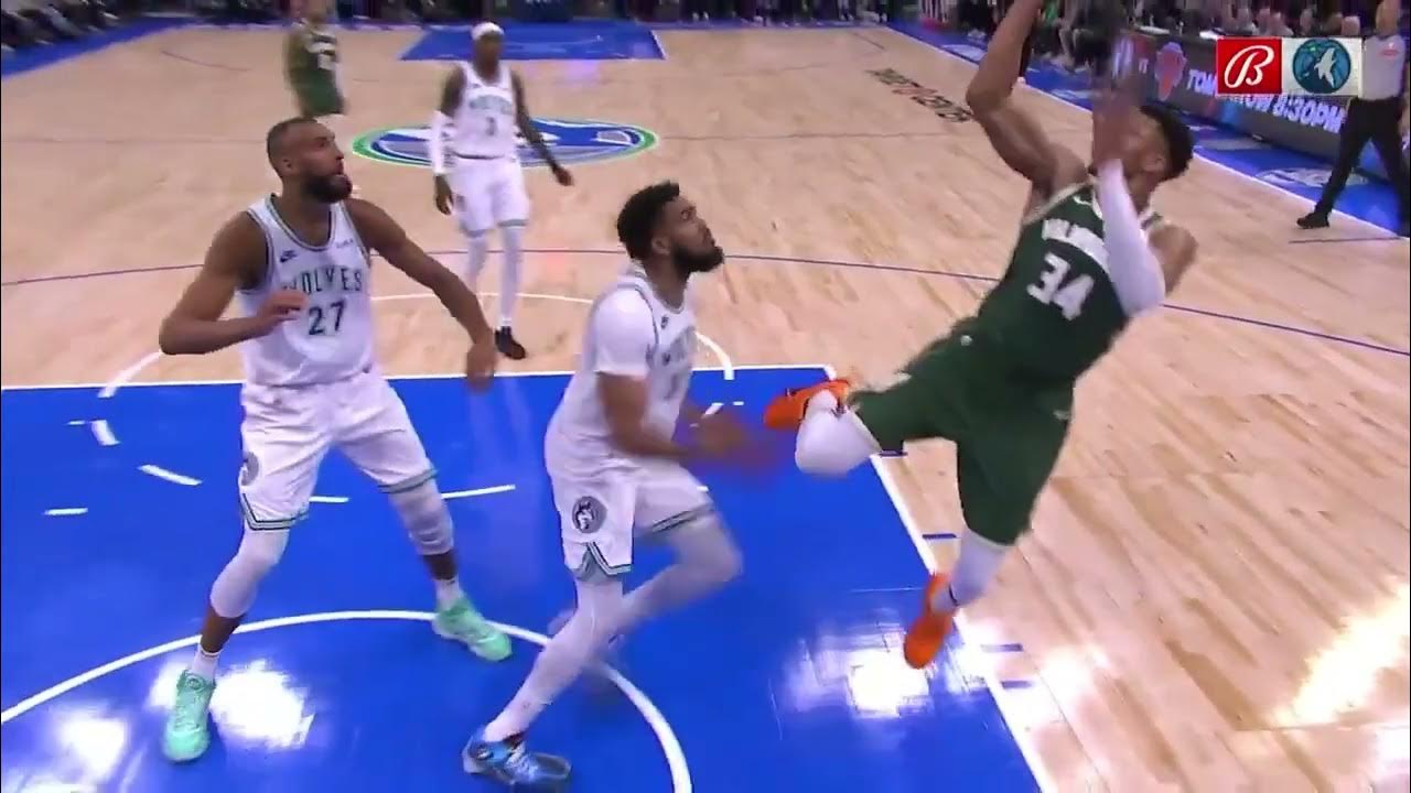 Giannis drawing a bogus foul call - YouTube