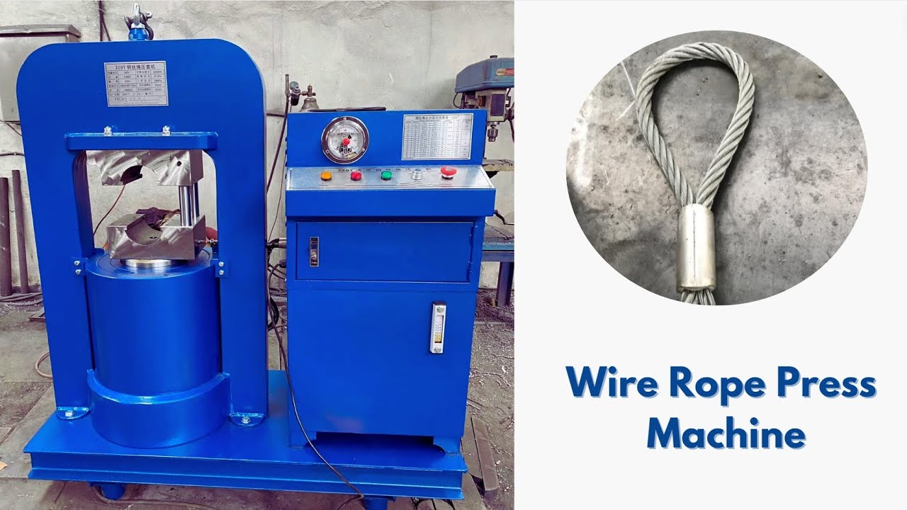 Hydraulic Steel Wire Rope Press Machine with Moulds# ...