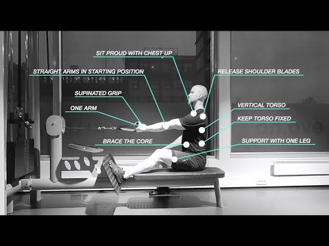 Seated Cable One Arm Supinated Grip Row - YouTube