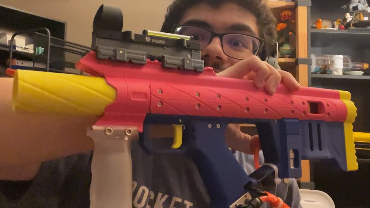 FIRST PROTO - Bullpup HPA Nerf Blaster! Firing demo and explanation ...
