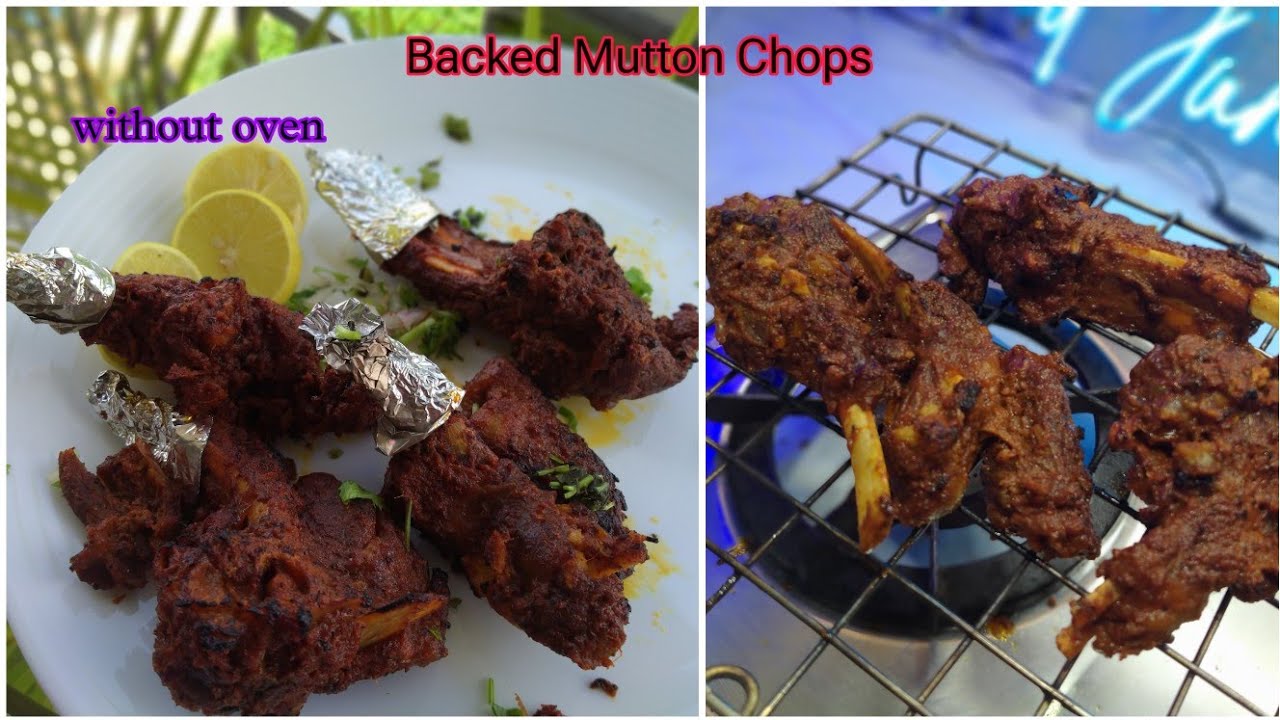 Eid ul azha special 💐 Backed mutton chops || Without oven Mutton chops ...