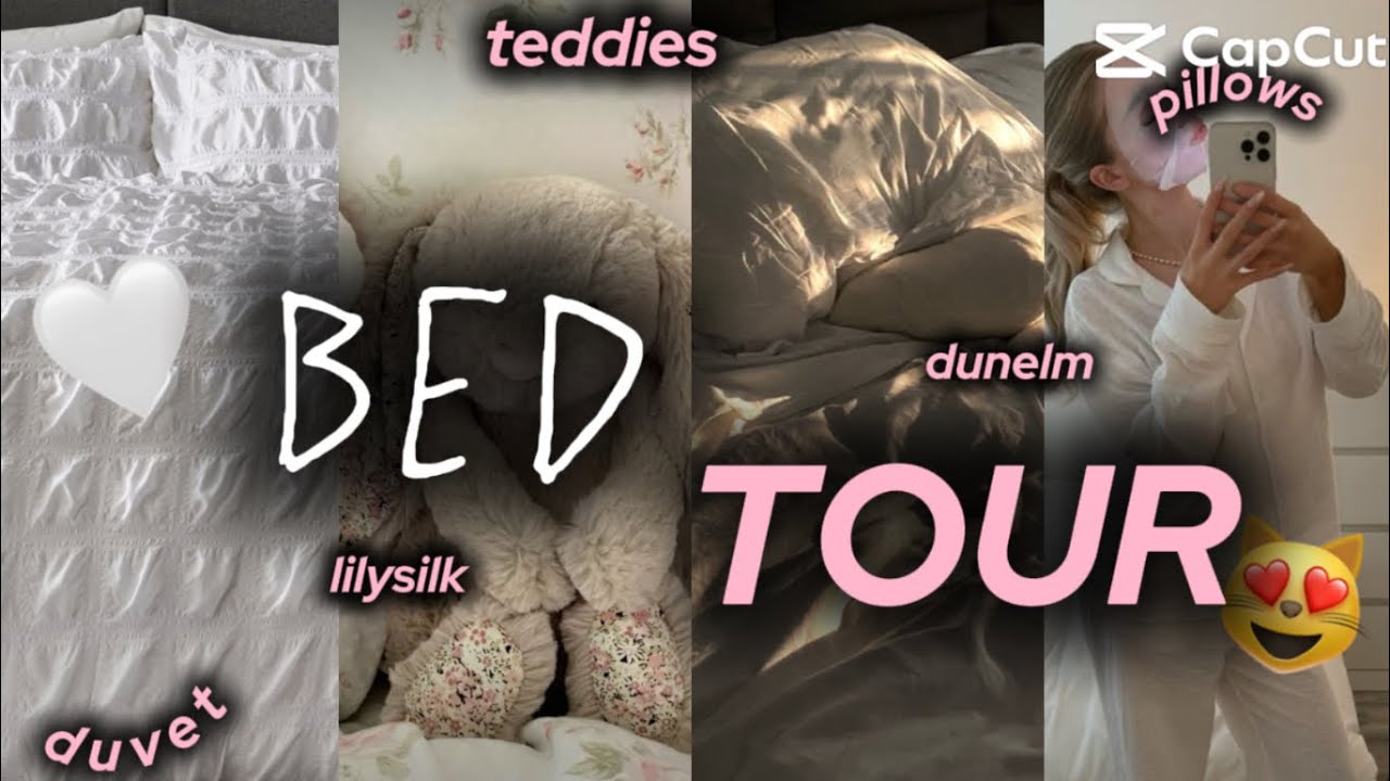 mini bed tour !! 🤍 - YouTube