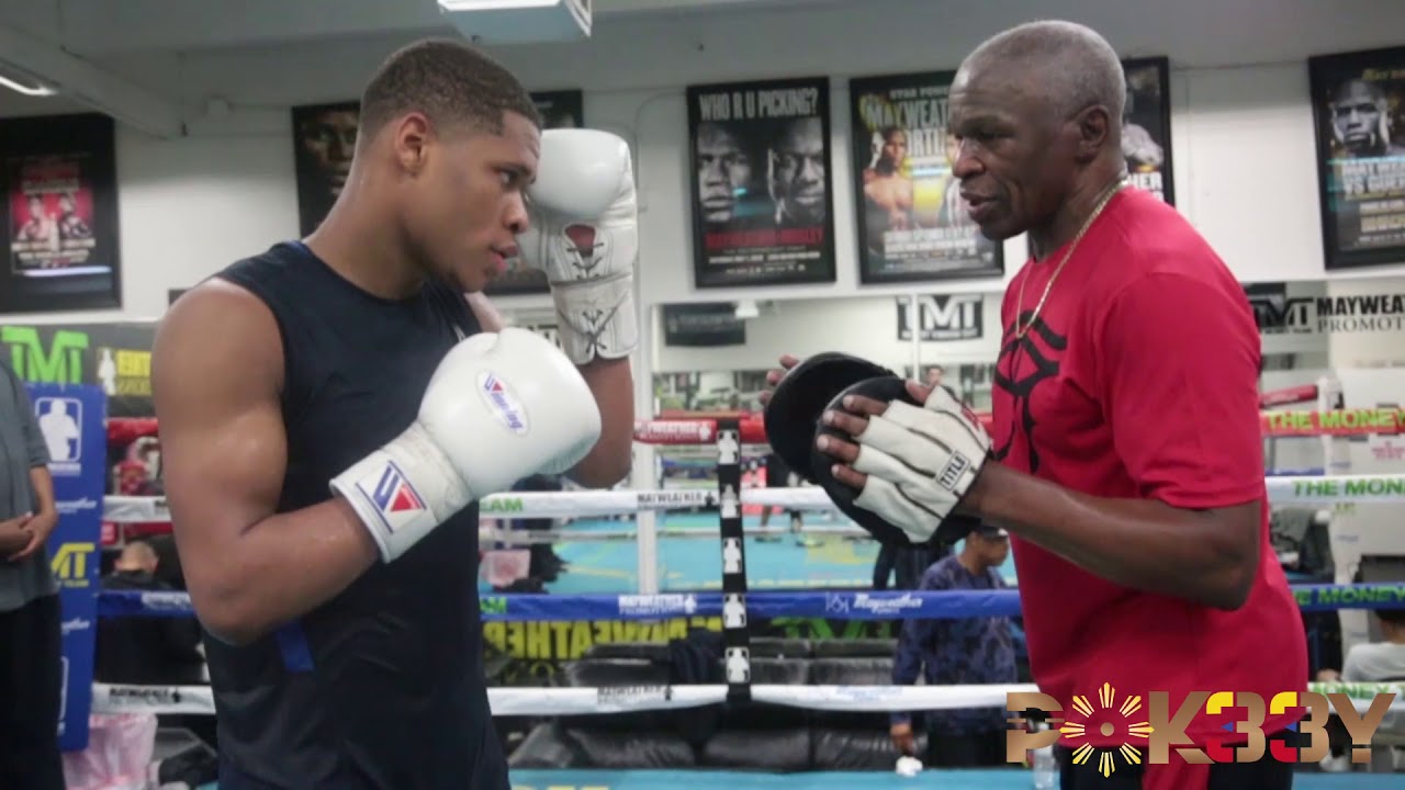 Mayweather Sr training Undefeated Devin Haney for Upcoming Fight. Sept.28. 2018 - YouTube