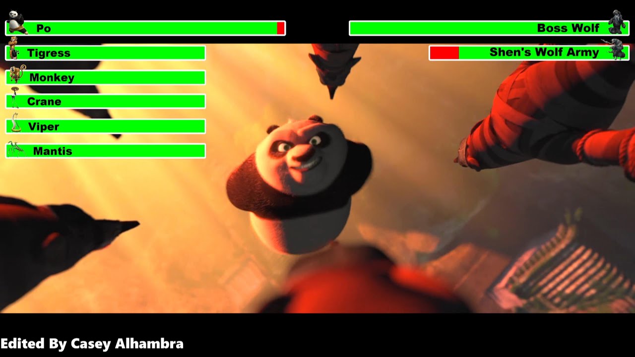 Kung Fu Panda 2 2011 Musicians Village Battle With Healthbars Youtube