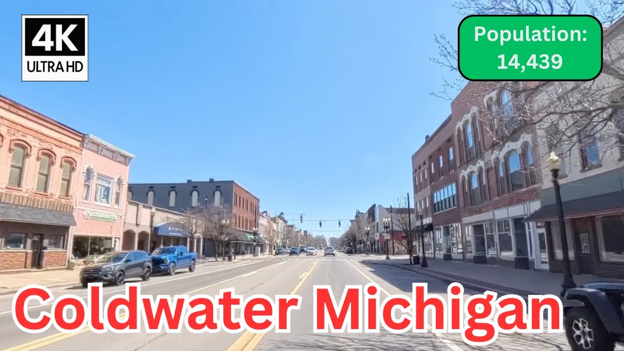 Driving Through Coldwater, Michigan in 4K 🚗 | Scenic Small Town Tour in ...
