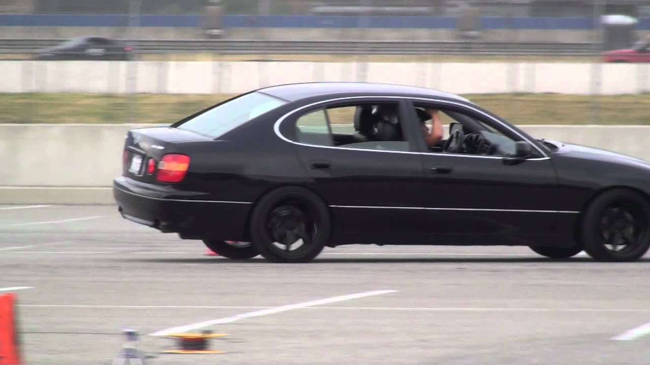 1999 Lexus GS400 Speed Ventures Autocross 01/14/12 - YouTube
