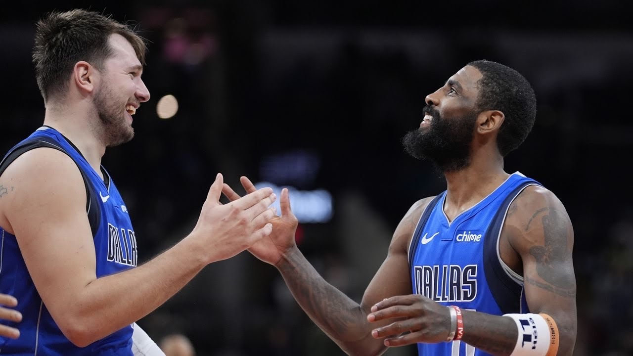 Luka and Kyrie combine for 63! Mavs TAKE Game 1 - YouTube