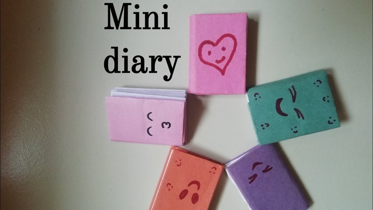 Mini diary । Cute little notebook । Fun notebook for kids - YouTube