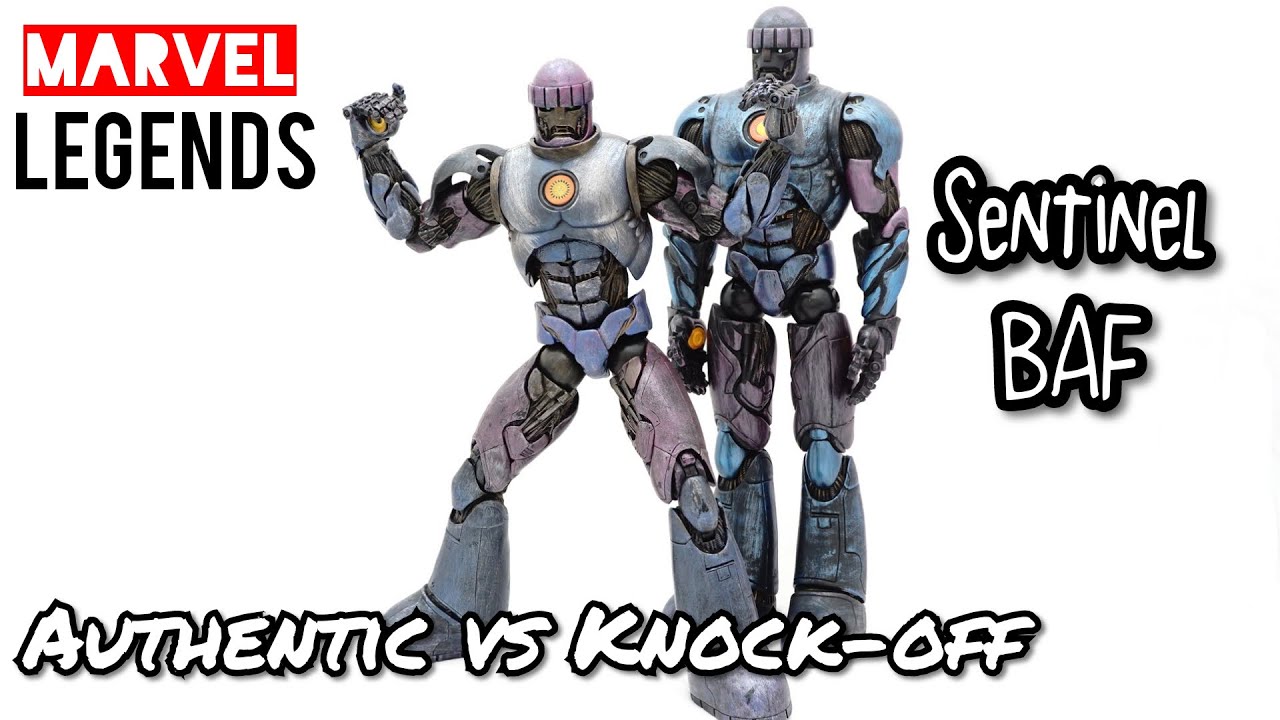 Marvel Legends Sentinel BAF Bootleg, KO comparison - YouTube