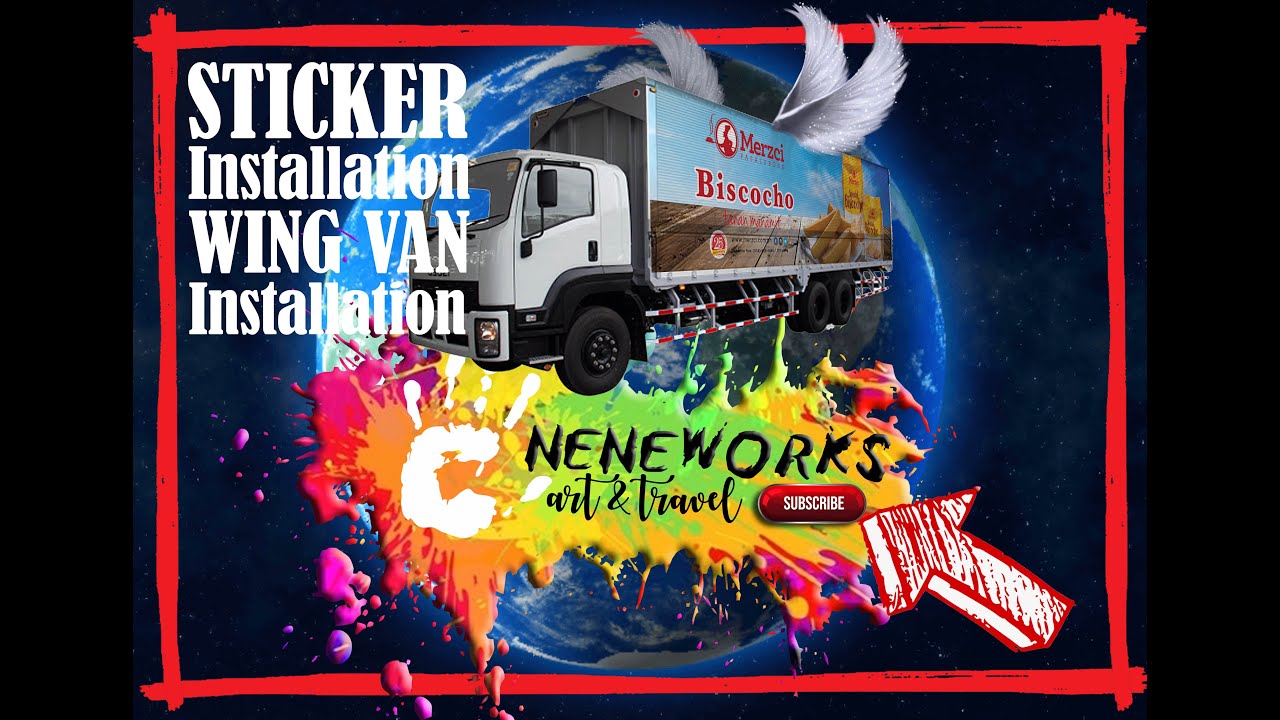 Decals Installation (Wing Van) 1st Side - YouTube