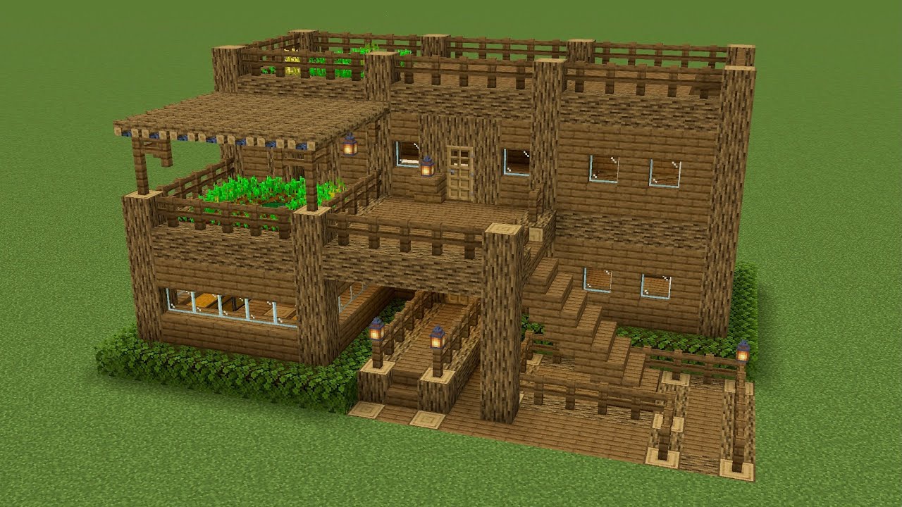 Minecraft - How to build a spruce survival base - YouTube