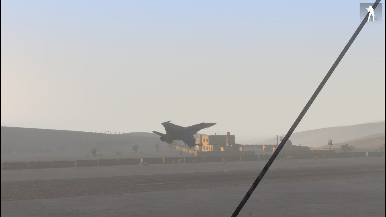 F-18 fly by ATC in ArmA 3 - YouTube