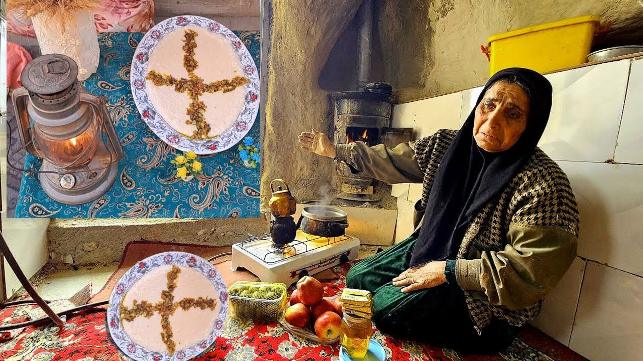 cooking local ash dough: a journey into hard nomadic life in iran - YouTube