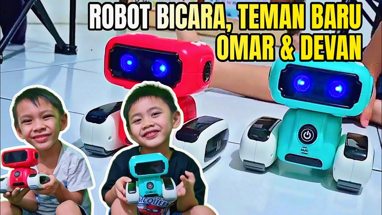 SENANGNYA ADA TEMAN BARU, ROBOT BICARA #itsomardandevan #robotmainan # ...