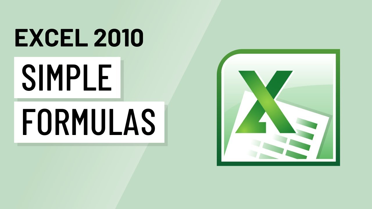 Excel 2010 Simple Formulas YouTube excel-2010-simple-formulas-youtube
