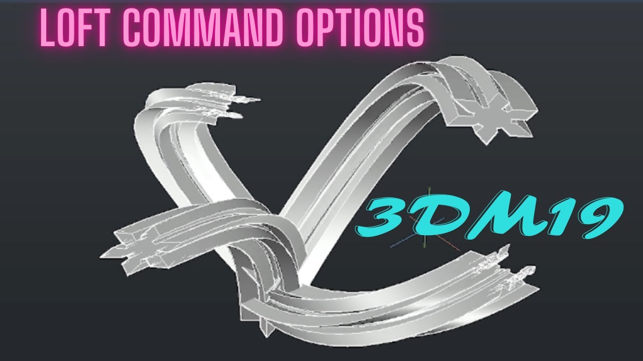 AutoCAD 3D LOFT Command Options - YouTube