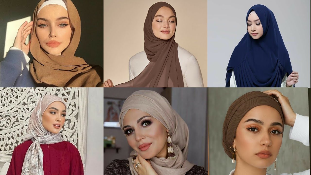 hijab style ideas|Beautiful hijab designs|different hijab styles for ...