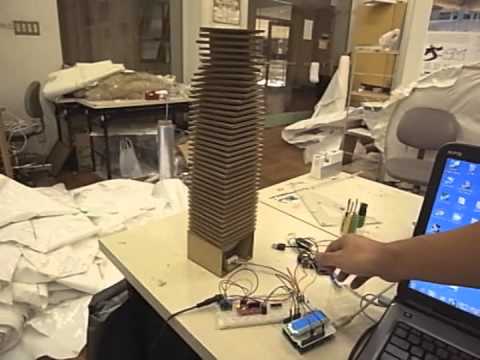 Arduino work; Architecture reacting to environment - YouTube