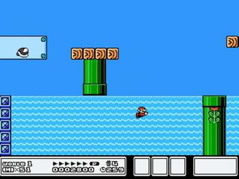 blue super mario bros 3 (version pc) - YouTube