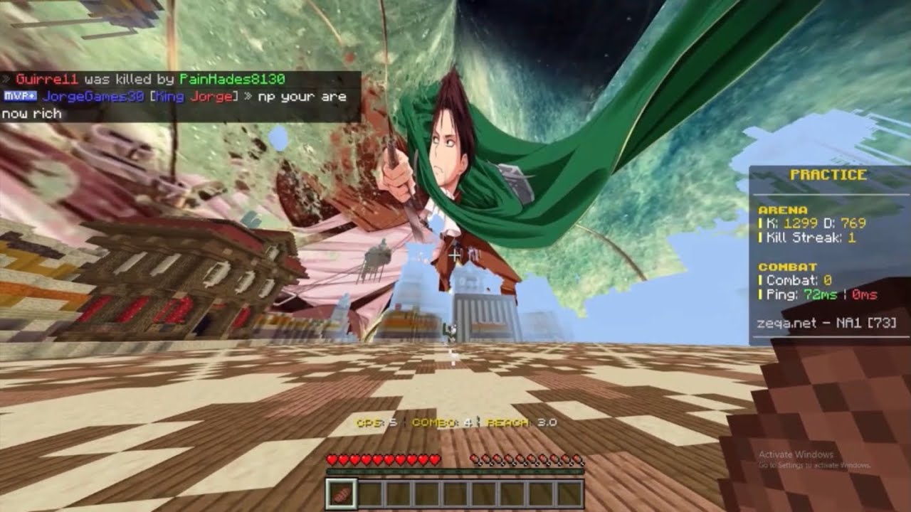 Levi Attack On Titans texture pack 1.20 - YouTube