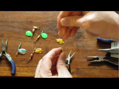 How To Make Spinner Lures for Fishing - YouTube