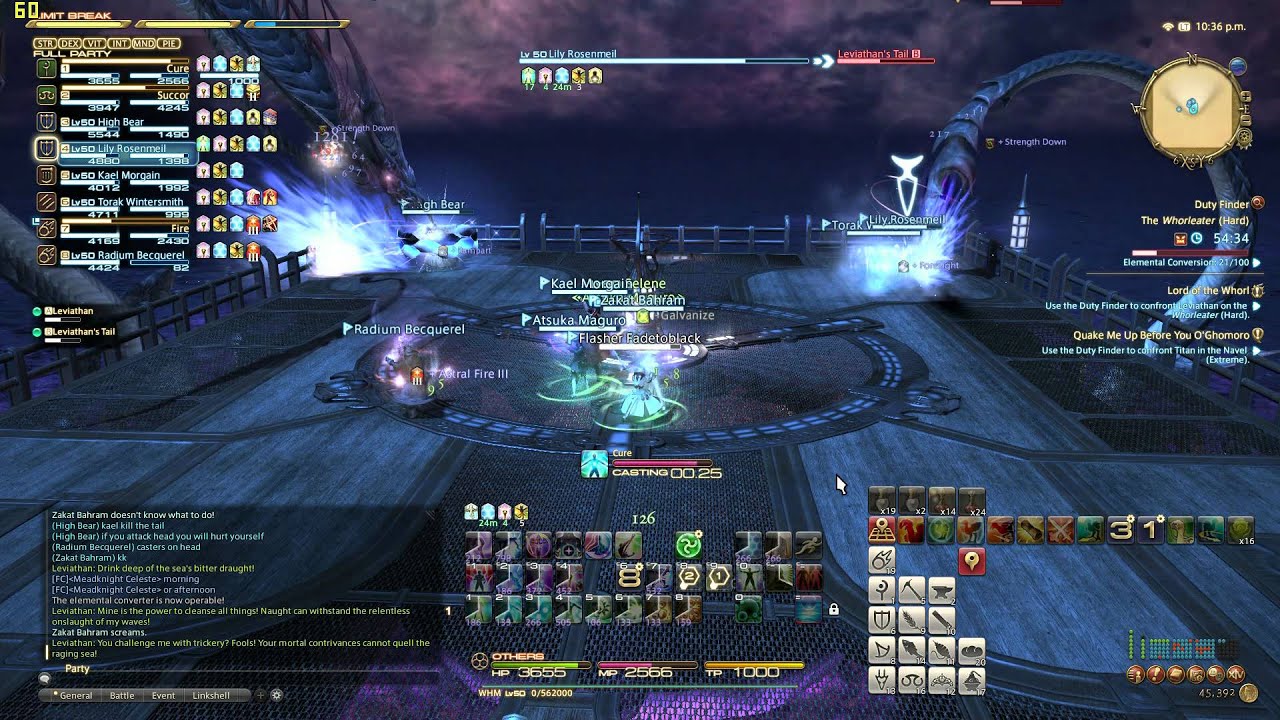 FFXIV - First time on Leviathan (Hard Mode) - YouTube