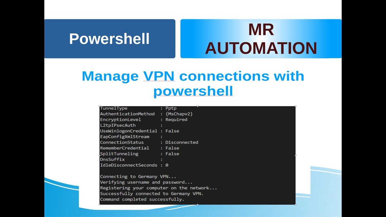 PowerShell - VPN - YouTube