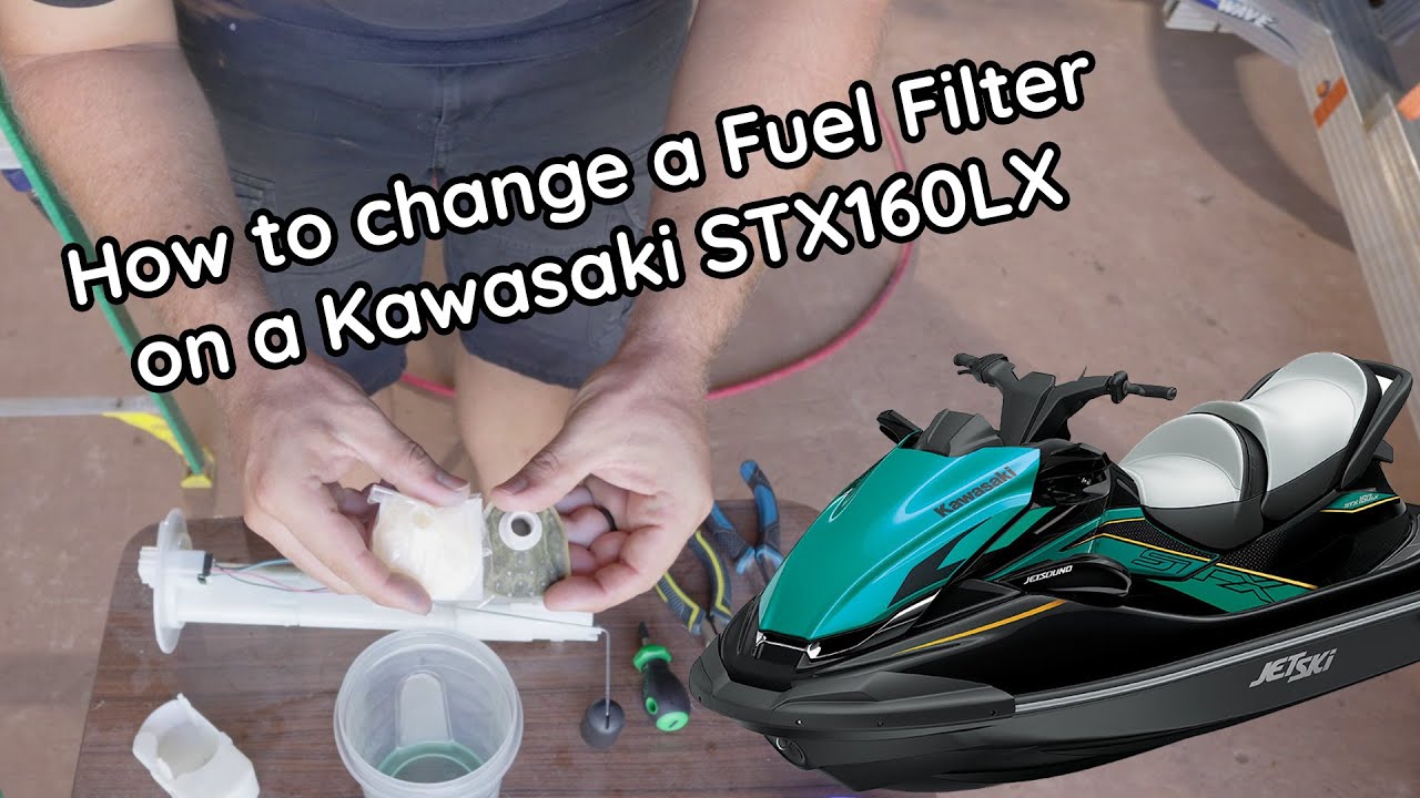 How to change the Fuel Filter on a Kawasaki STX160 - YouTube