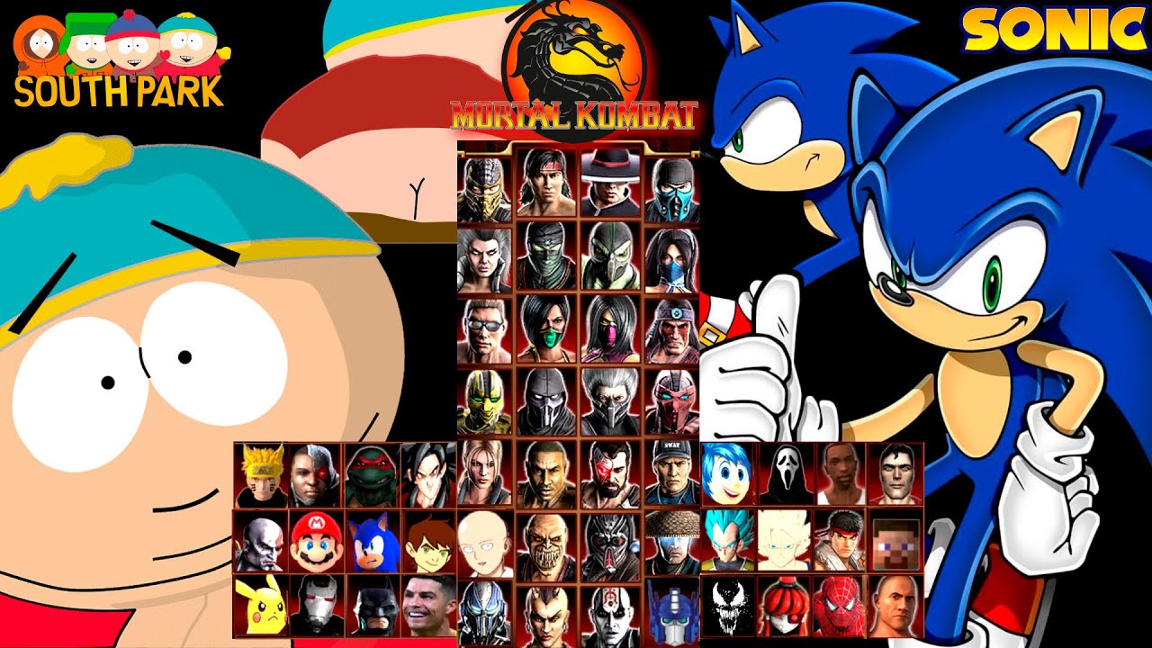 MORTAL KOMBAT 9 | ERIC CARTMAN & SONIC | EXPERT TAG LADDER | GAMEPLAY ...