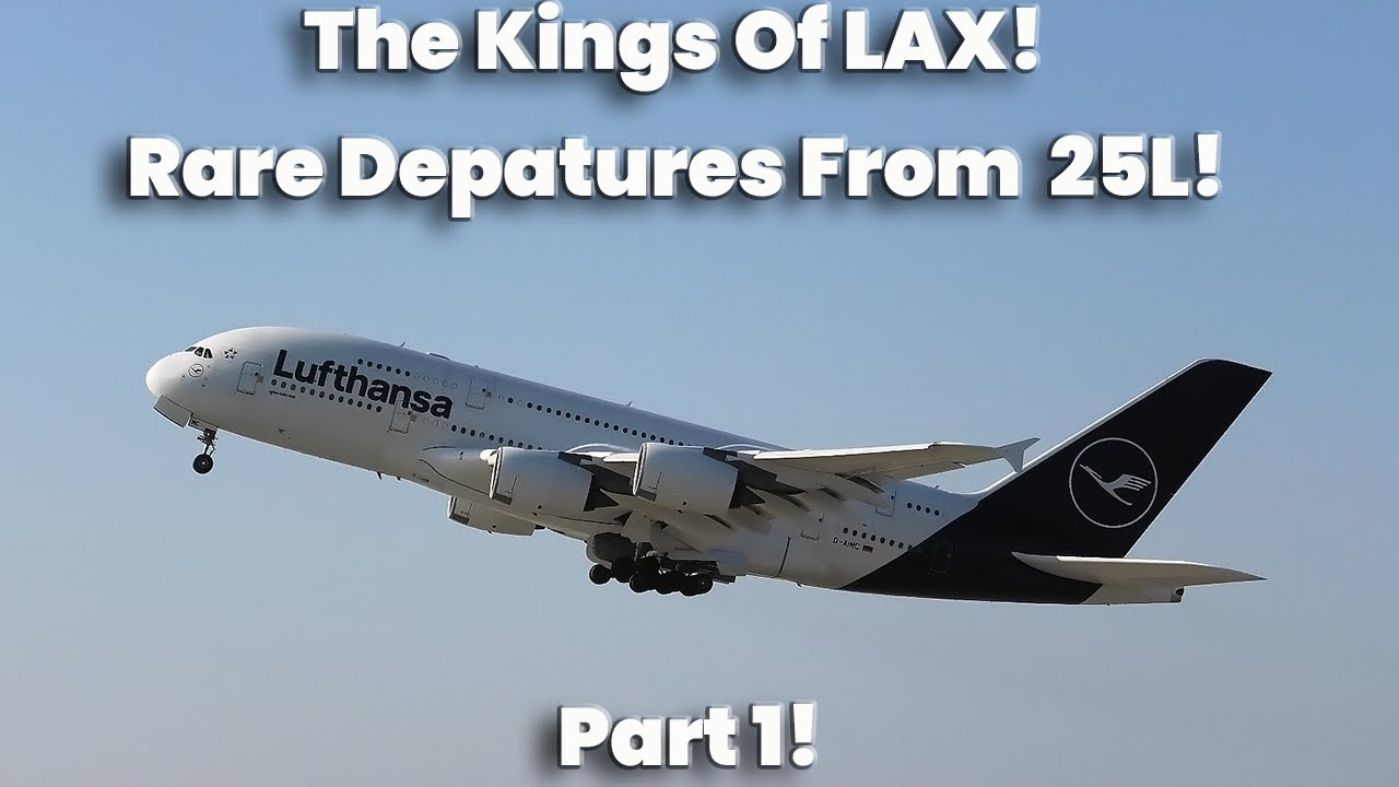 4K| The Kings (Airbus A380) of Los Angeles (LAX) Rare Departure From ...