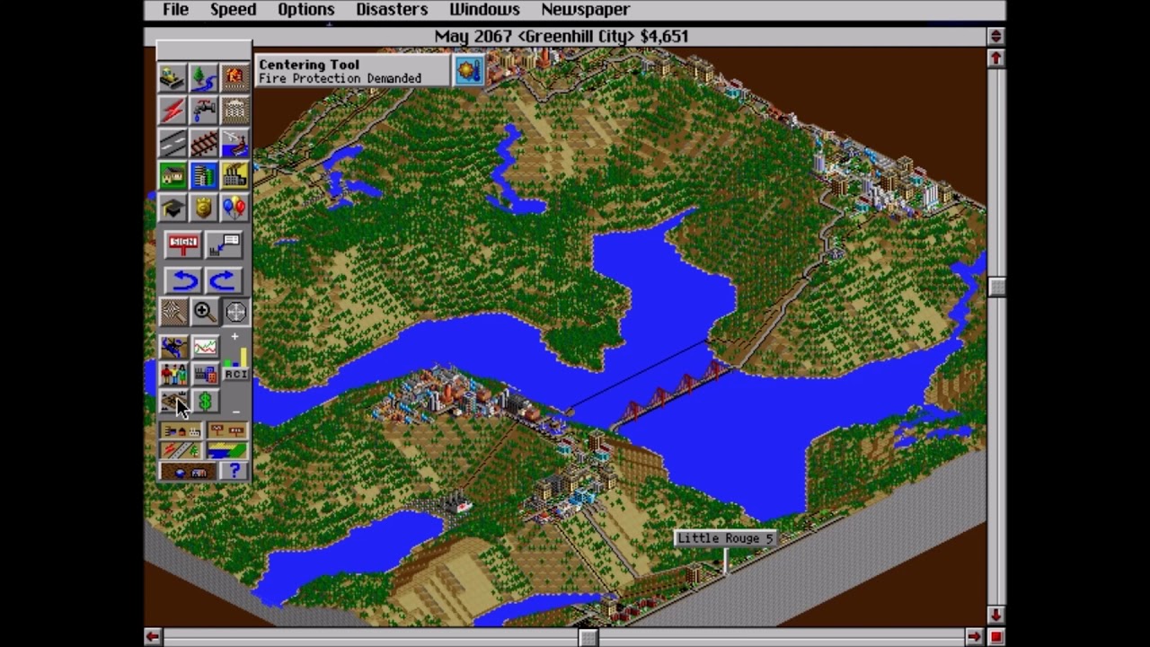 SimCity 2000, Mountain City Time Lapse - YouTube