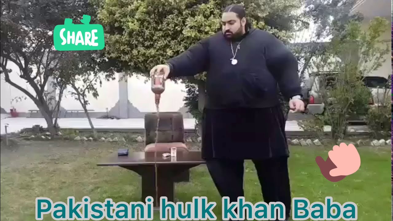 World strongest man Pakistani Hulk khan Baba - YouTube