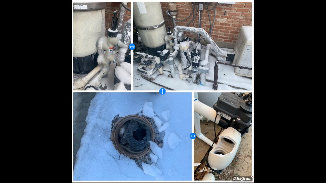 Tips for preventing swimming pool equipment freeze damage. - YouTube