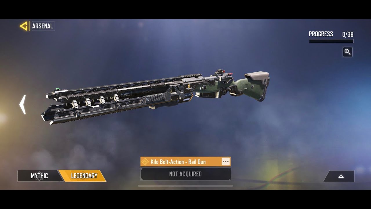 Kilo bolt action new legendary skin - YouTube