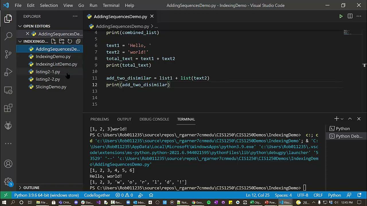 Adding Sequences - YouTube