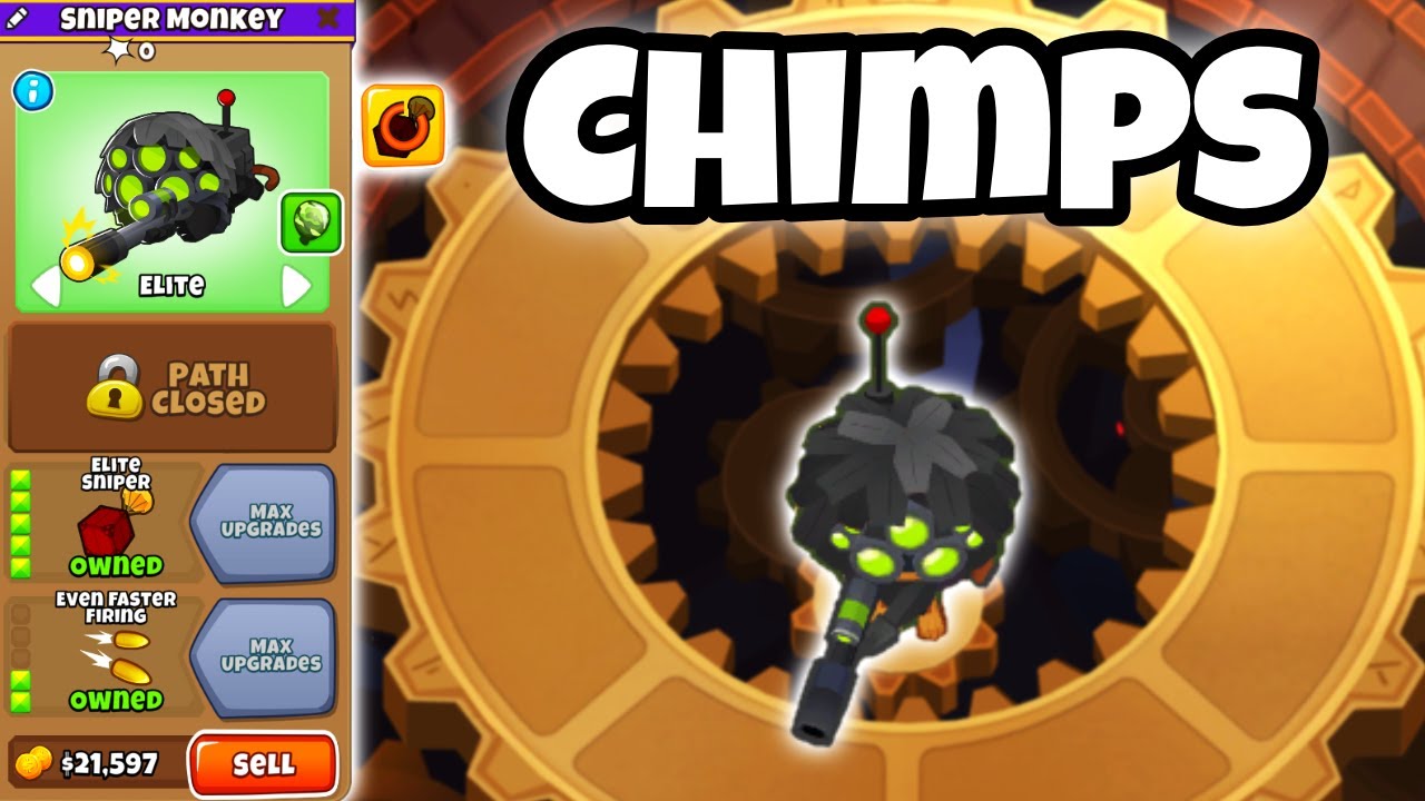 Simple Chimps Strategy For Geared Chimps in Bloons TD 6 - YouTube