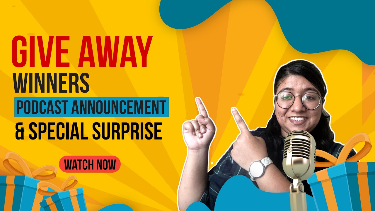 Giveaway Winners Announcement 📣 🏆🏅| Podcast Series Announcement ...