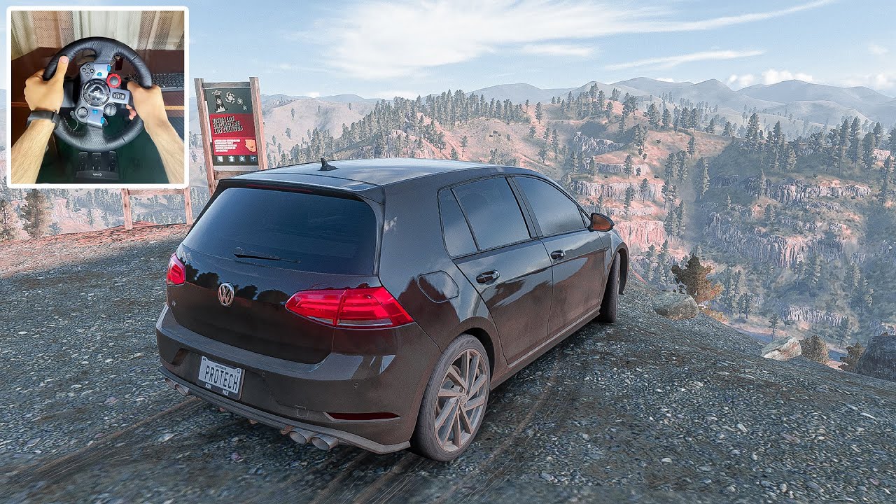 600HP Volkswagen Golf R - Forza Horizon 5 | Logitech g29 gameplay - YouTube