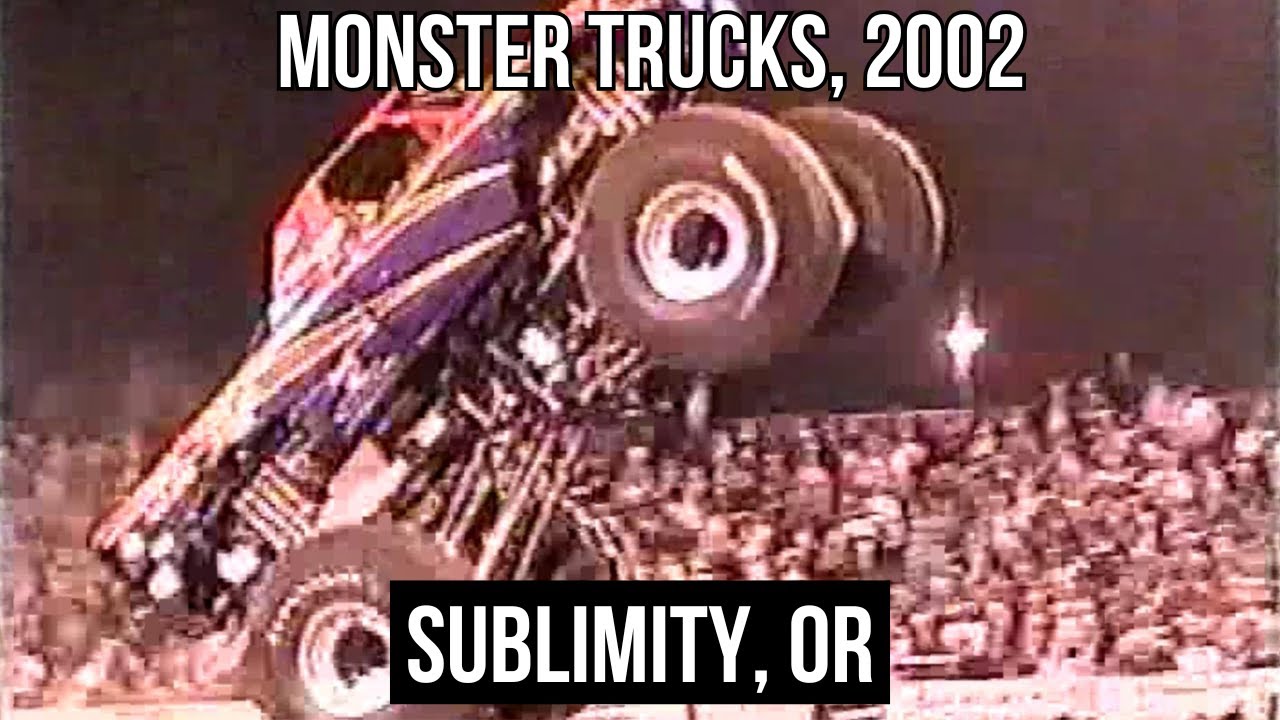 Sublimity Harvest Festival Monster Trucks from 2002! - YouTube