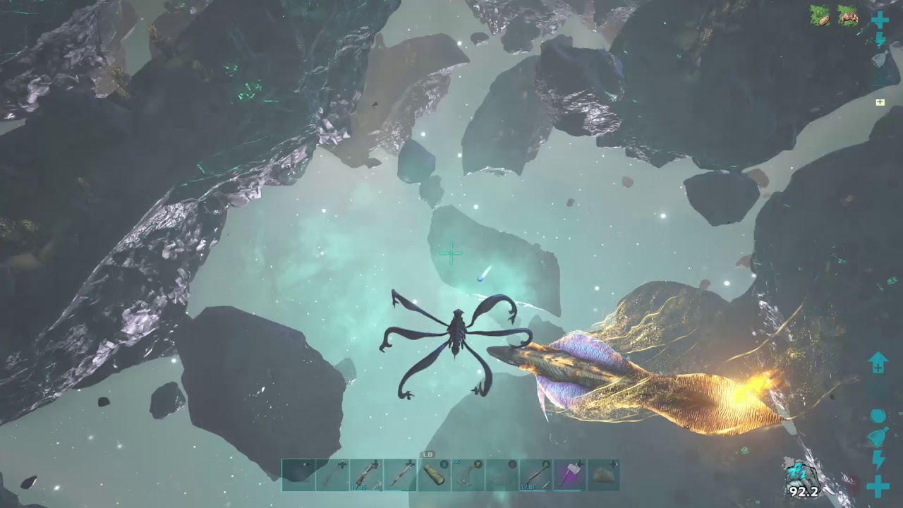 Ark blood stalker and space whale. - YouTube