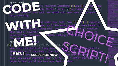 Code With Me | Choicescript CYOA Game Dev - YouTube