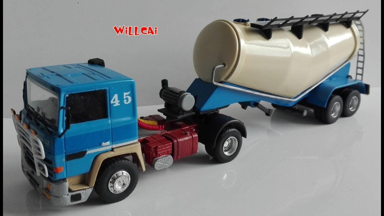 Renault R310 et sa semi ciment - YouTube