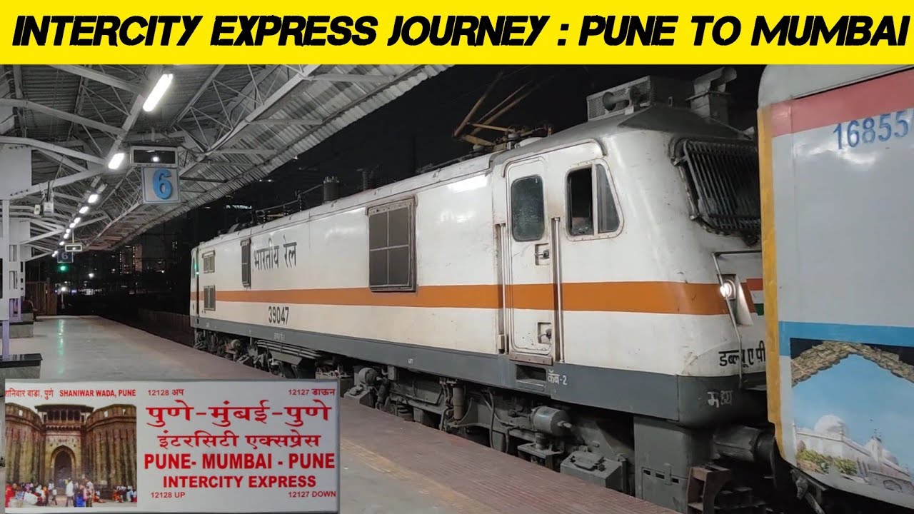 12128 : Pune - Mumbai Intercity Superfast Express Full Journey: Ajni ...