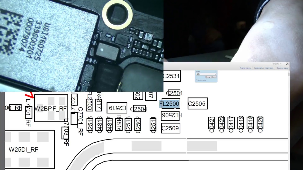 Camera repair iPhone 7 - Power IC part 2 - YouTube