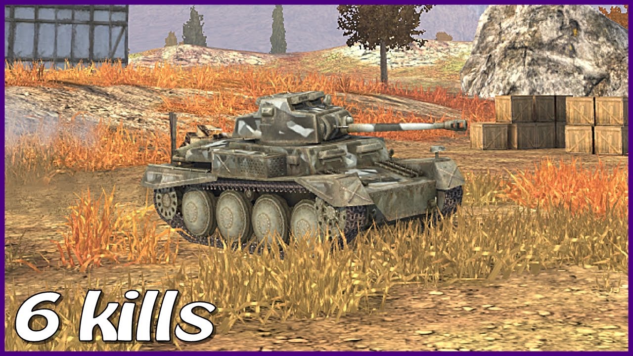 WOT Blitz 1v2 / Pz 38 nA / 6 frags / 1.7k dmg - YouTube