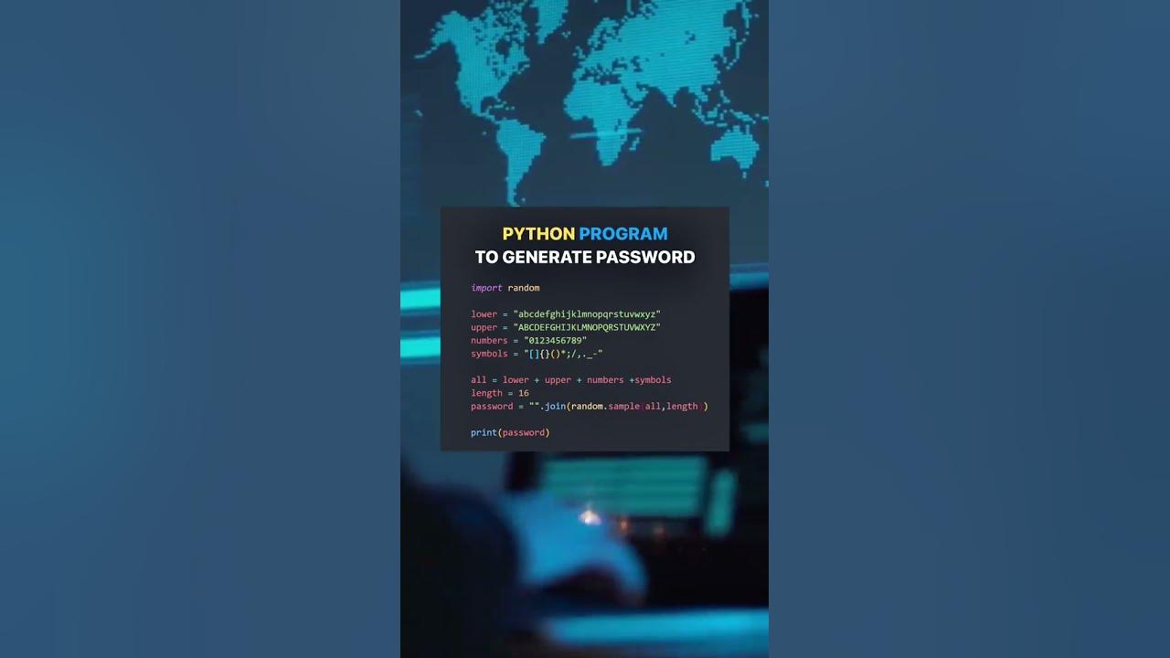 Learn How To Create A Python Program That Generates Passwords Youtube