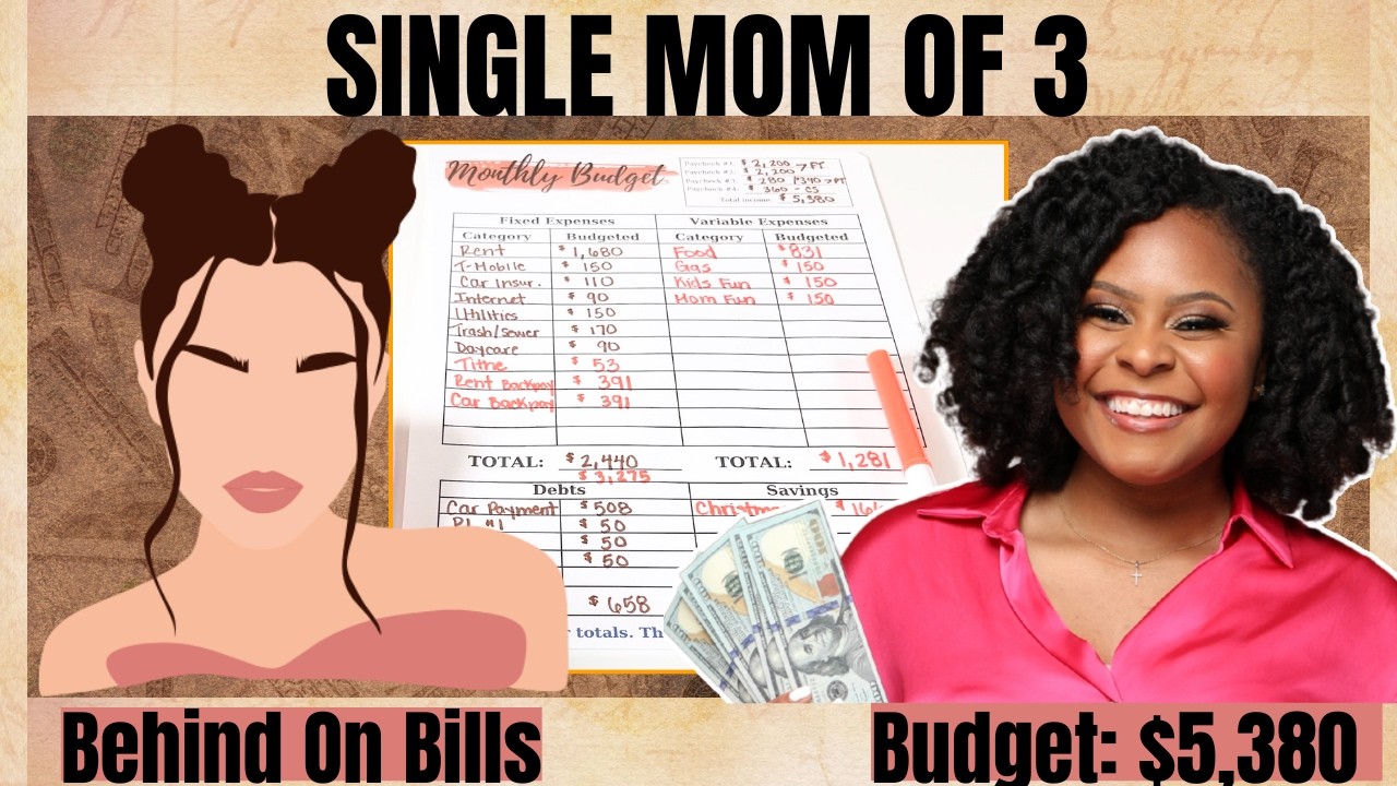 Single Mom Budget Breakdown | The Method That Eliminates Debt - YouTube