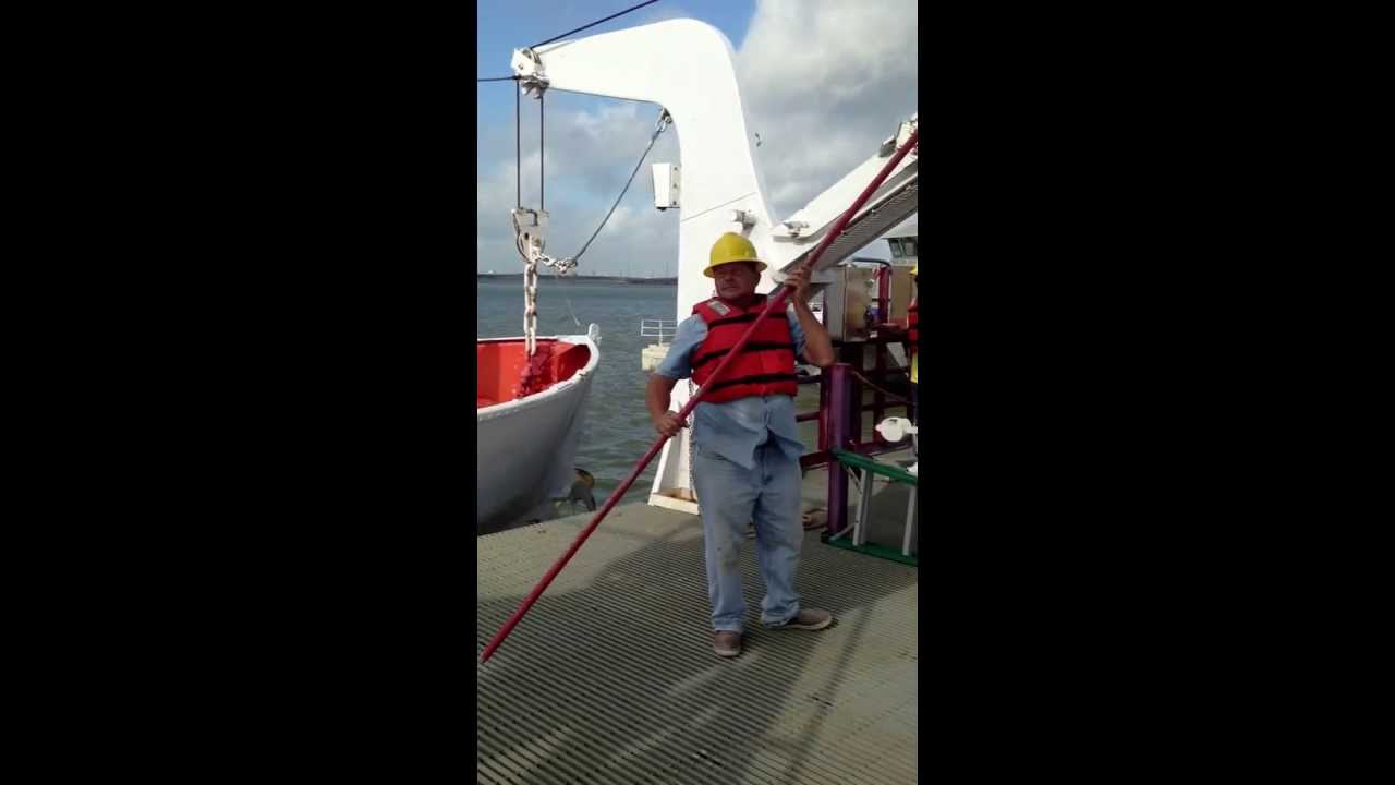 Open Lifeboat Gravity Davit Retrieval - YouTube