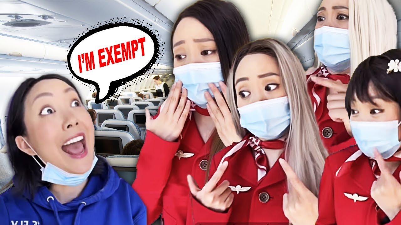 Passenger refuses to put her mask on and regrets it 😳 ️ - YouTube