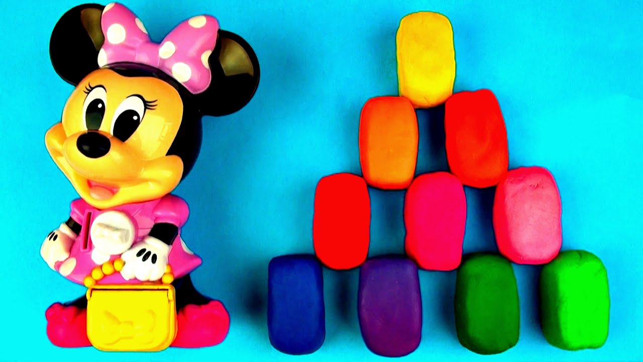 Minnie Mouse Play-Doh Surprise Eggs Mickey Mouse Sesame Street Peppa ...